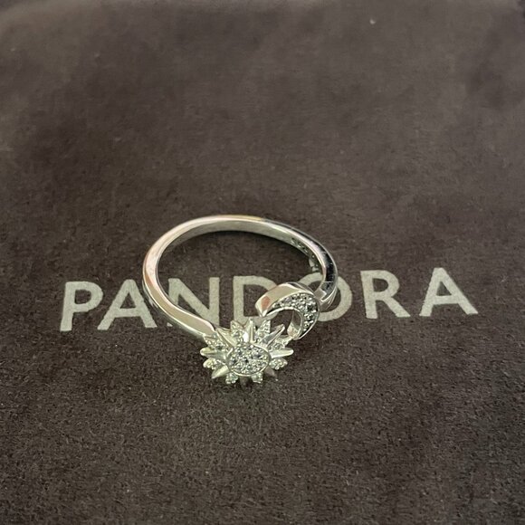 Pandora | Jewelry | Pandora Sun And Moon Light Ring | Poshmark